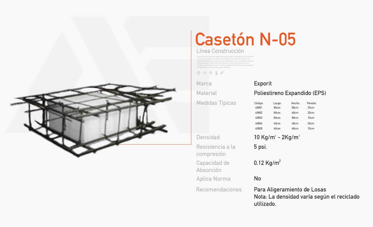 Casetones de poliestireno | Aislantes y Empaques